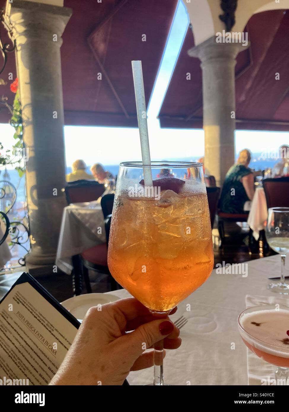 Aperol spritz perfect aperitif Stock Photo - Alamy