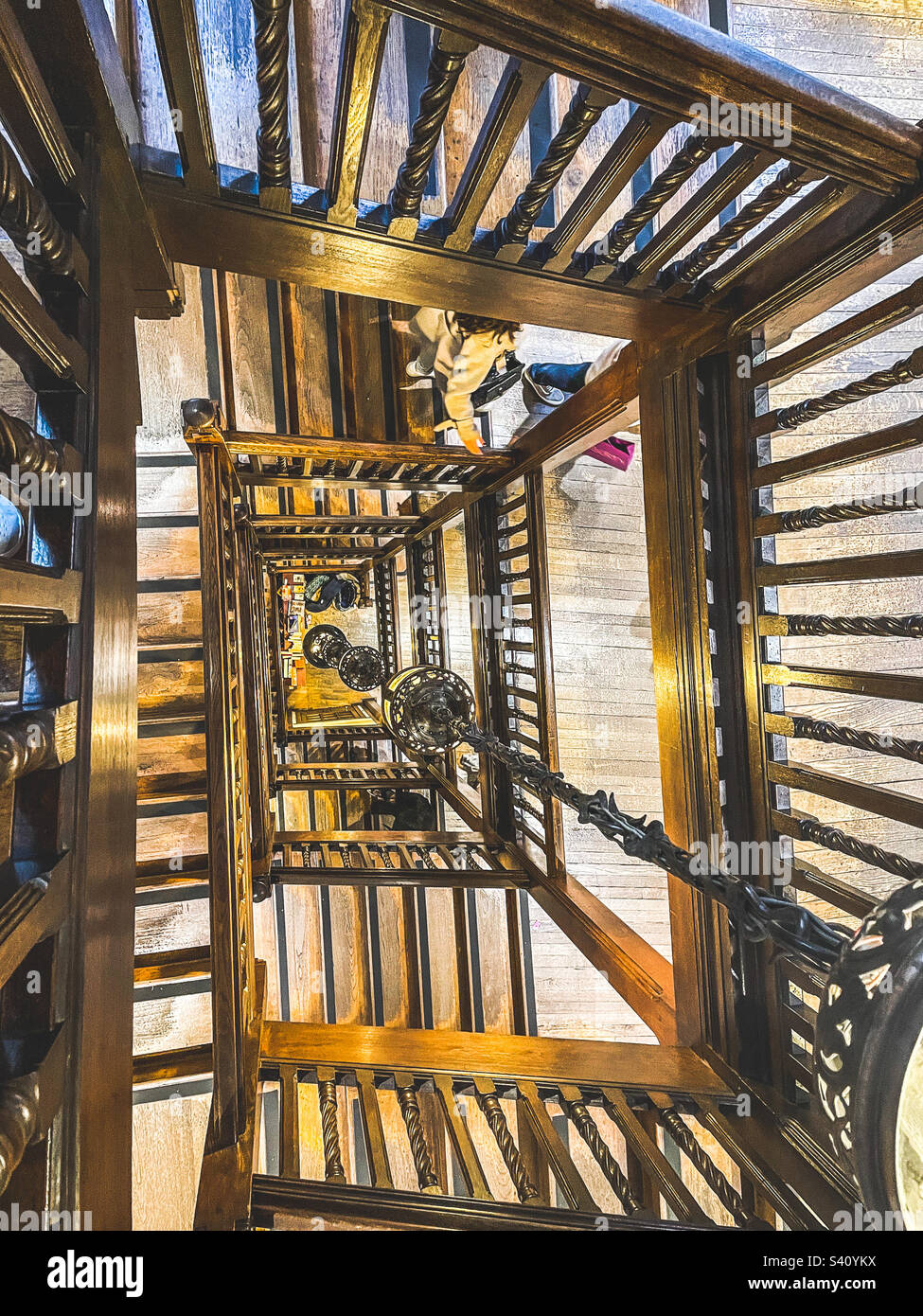 Tudor wooden staircase hi-res stock photography and images - Alamy