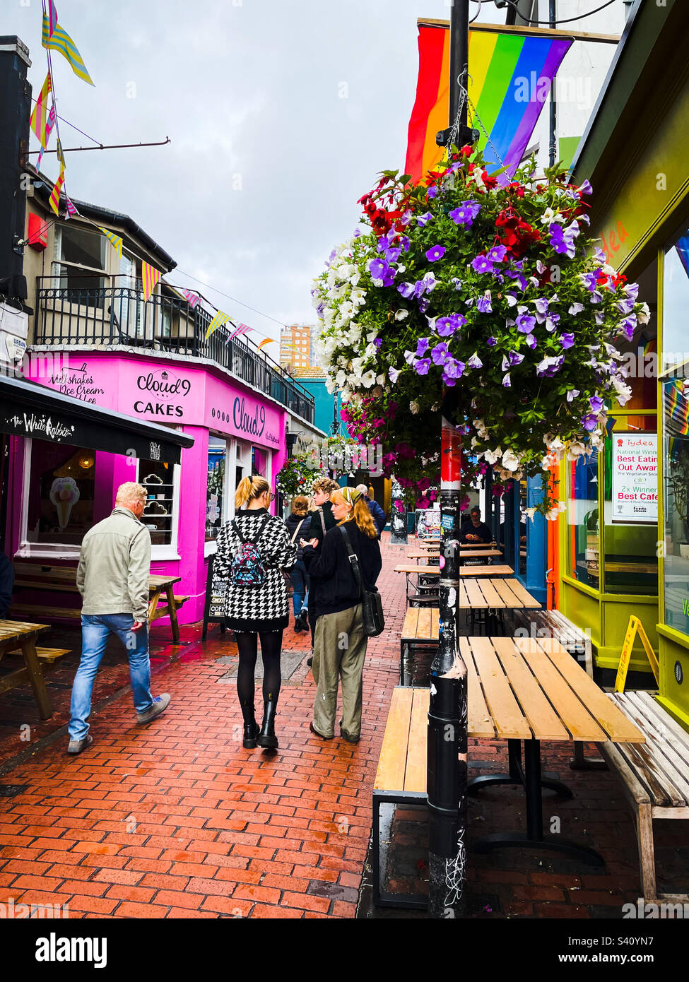 The Lanes, Brighton Stock Photo - Alamy
