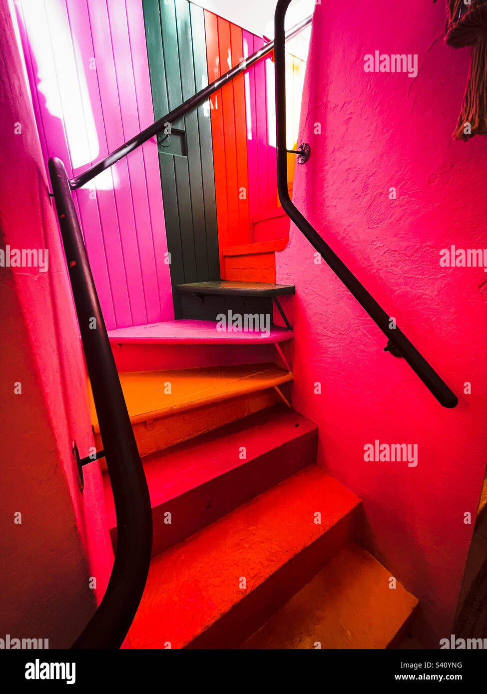 Colourful staircase hi-res stock photography and images - Alamy