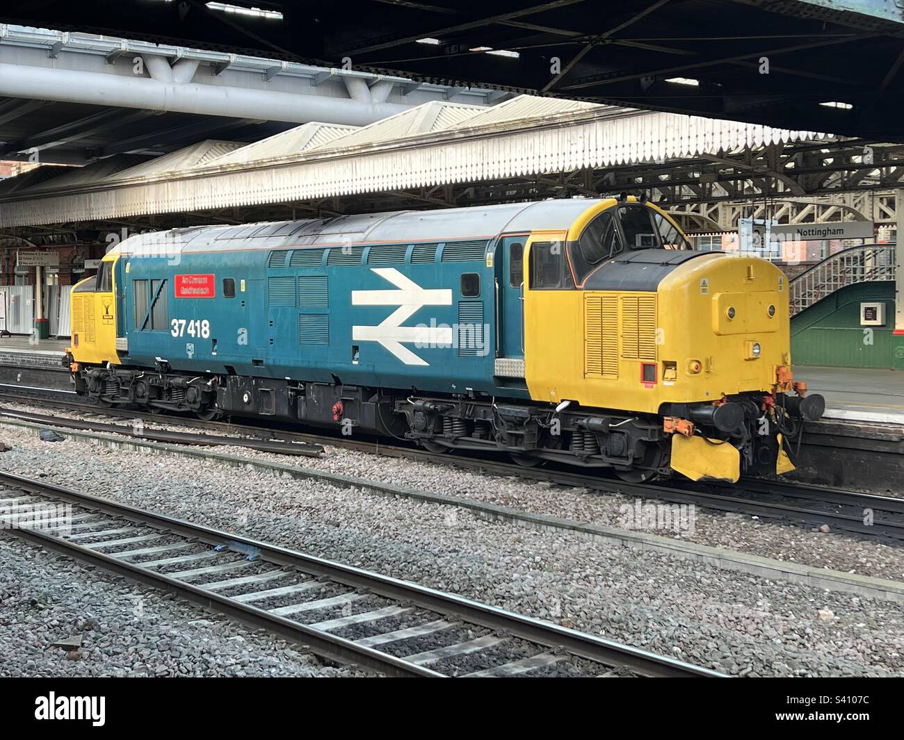 Br class 37 diesel locomotive hi-res stock photography and images - Alamy