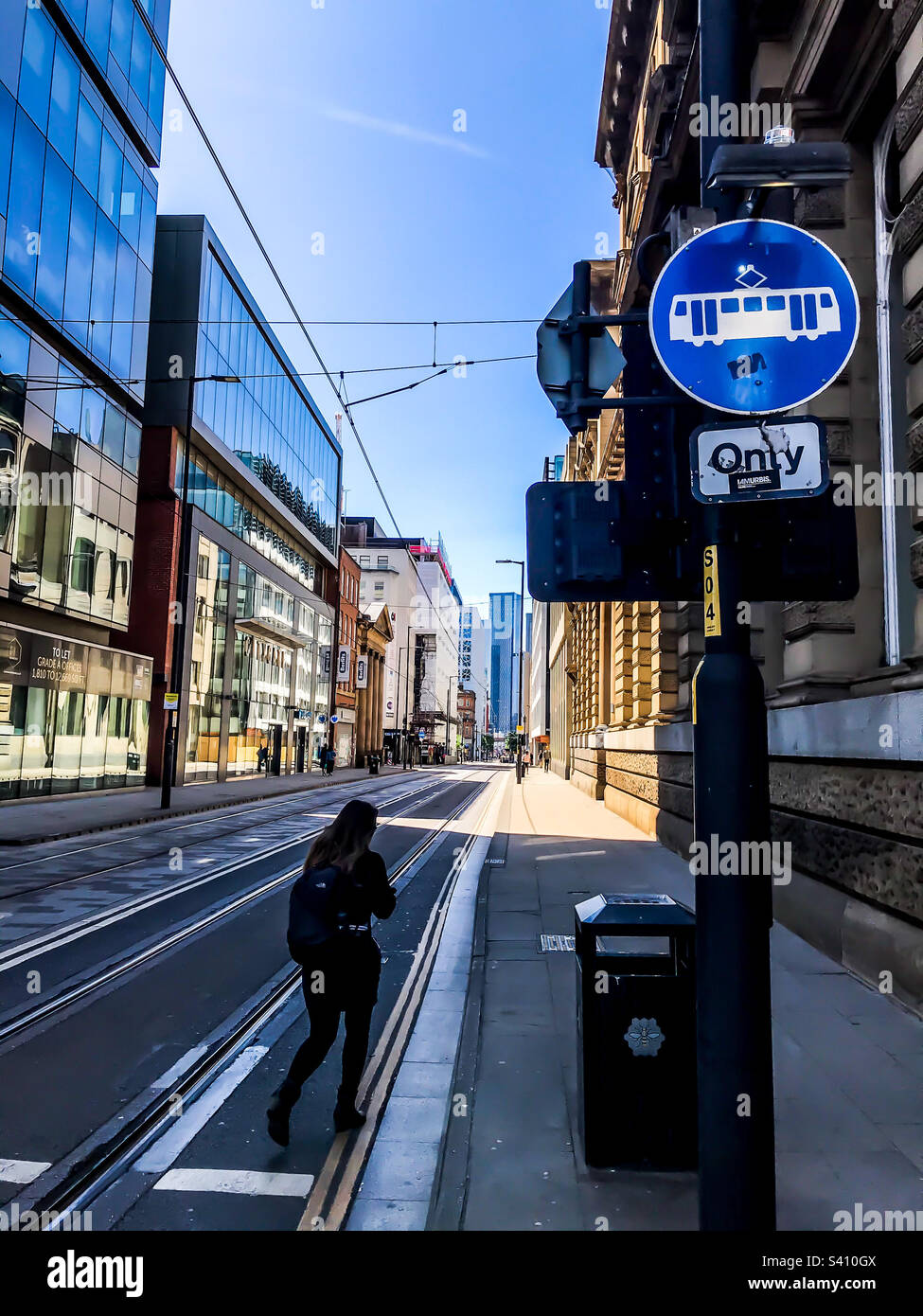 Mosley street, Manchester Stock Photo - Alamy