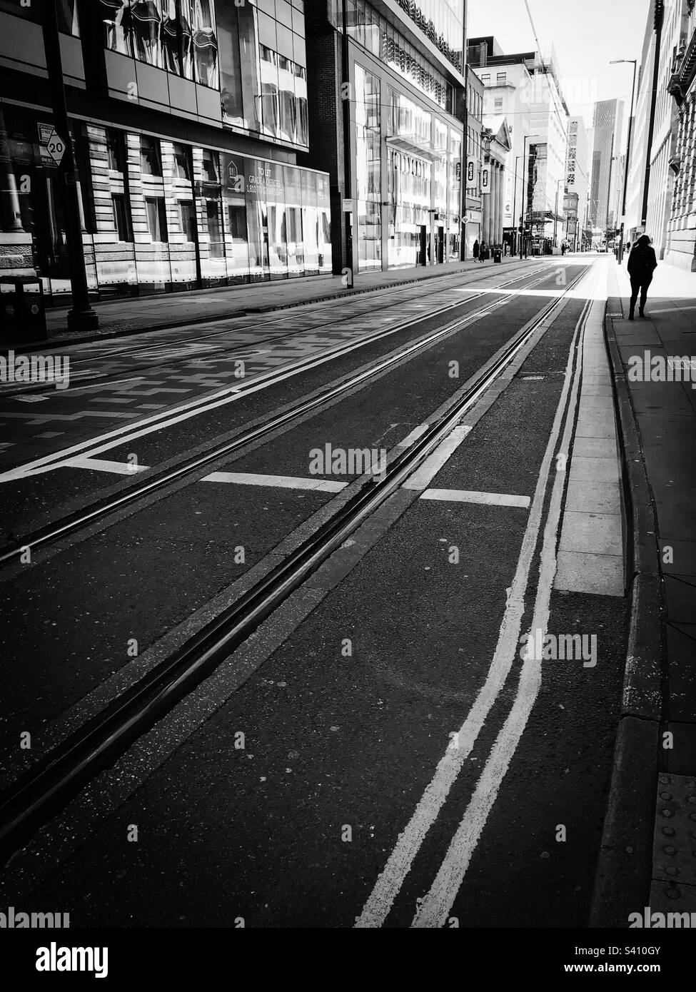 Mosley street, Manchester Stock Photo - Alamy