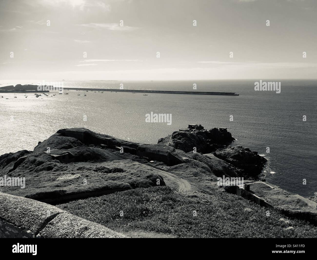 German fortifications of the channel islands hi-res stock photography ...