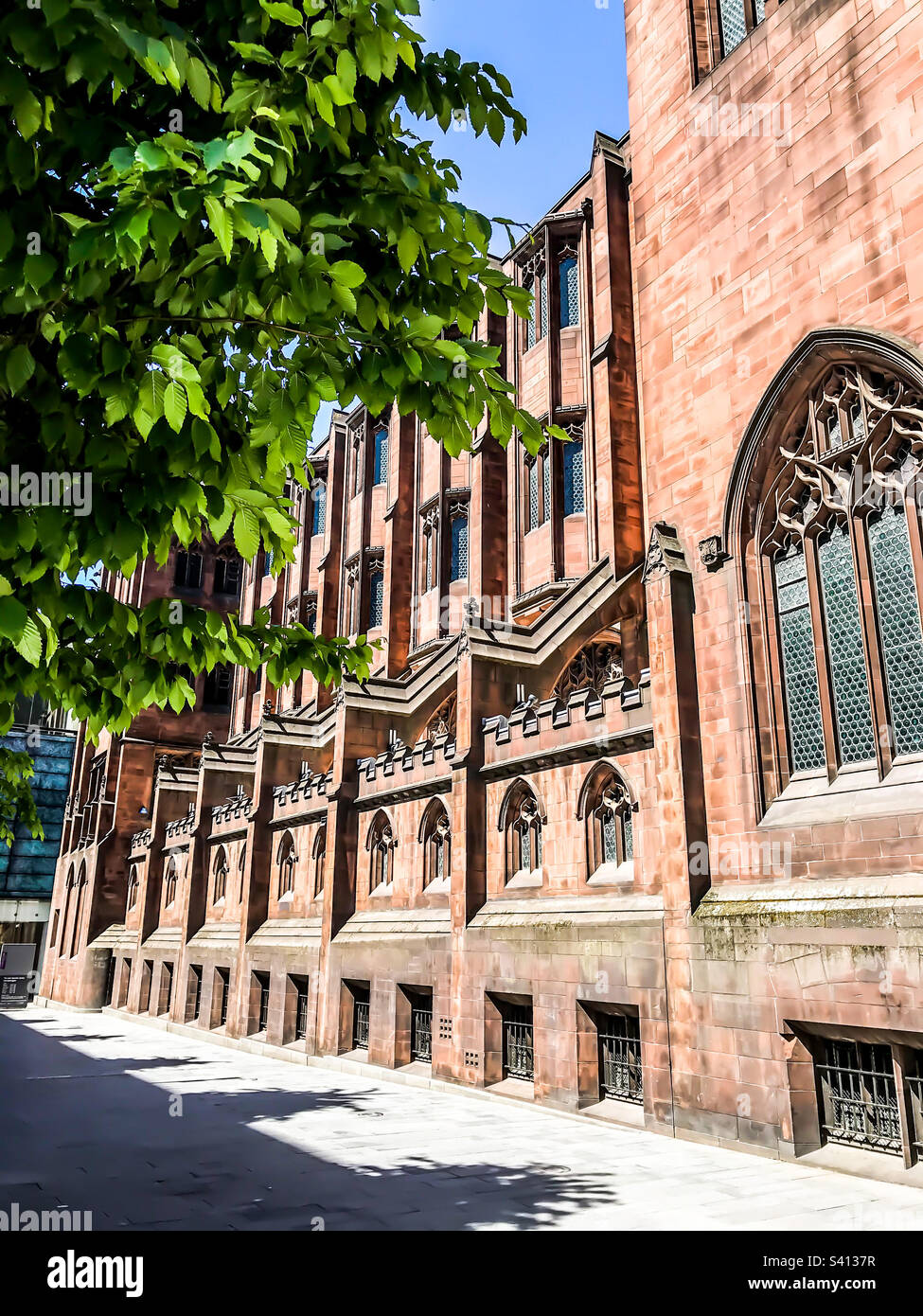 John Ryland library, Manchester Stock Photo - Alamy