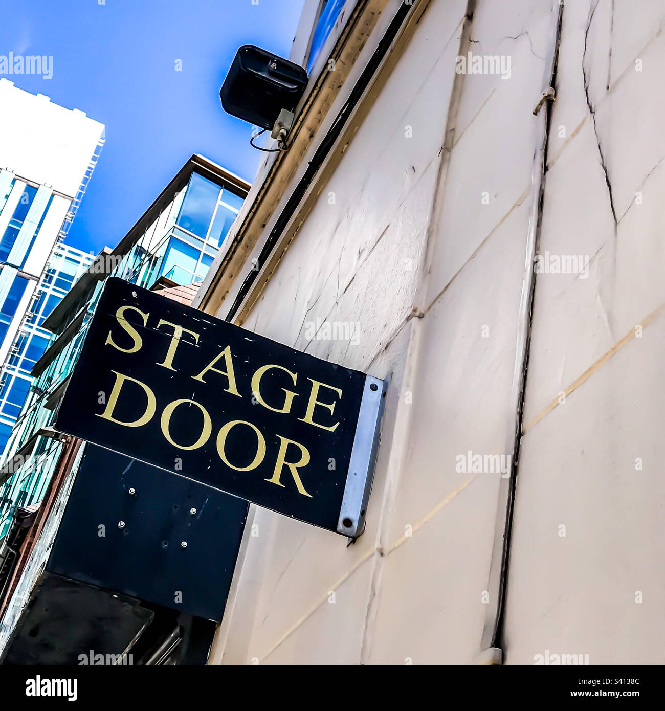 Stage door, opera house, Manchester Stock Photo - Alamy