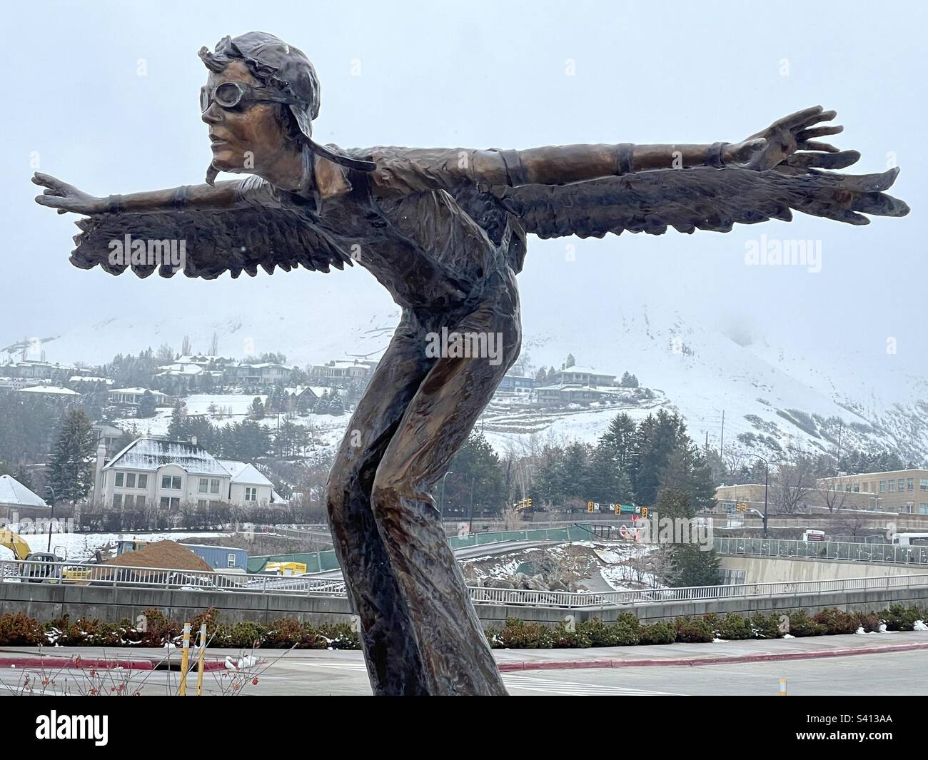 Statues of children doing childlike things, filled with curiosity and ...