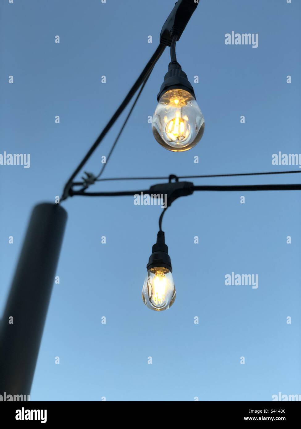 Light bulbs at Union Market in Washington DC Stock Photo - Alamy