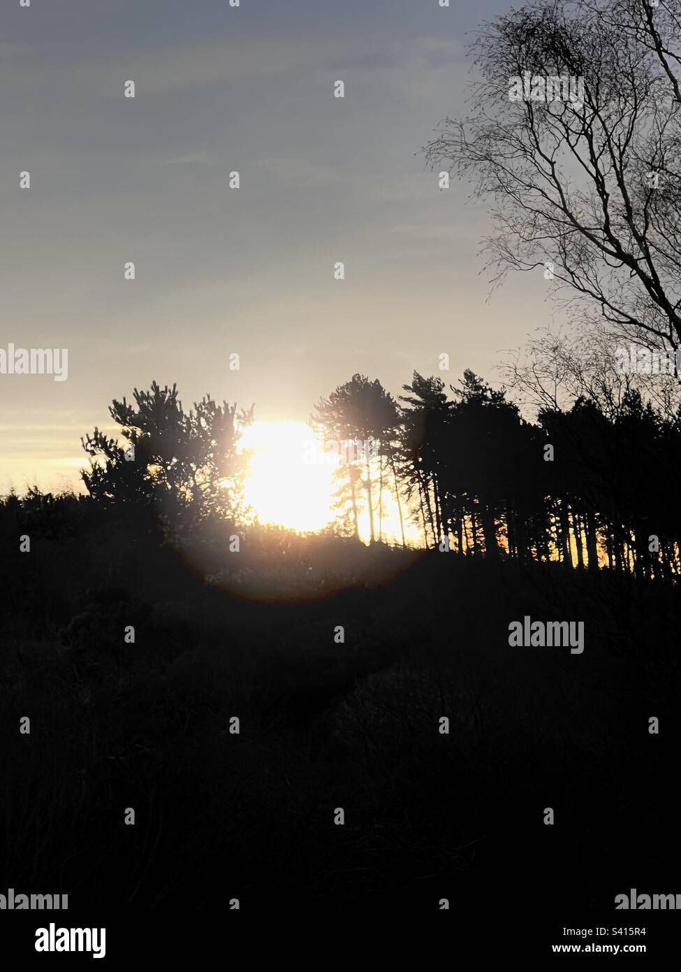 Sunrise with editing Stock Photo - Alamy