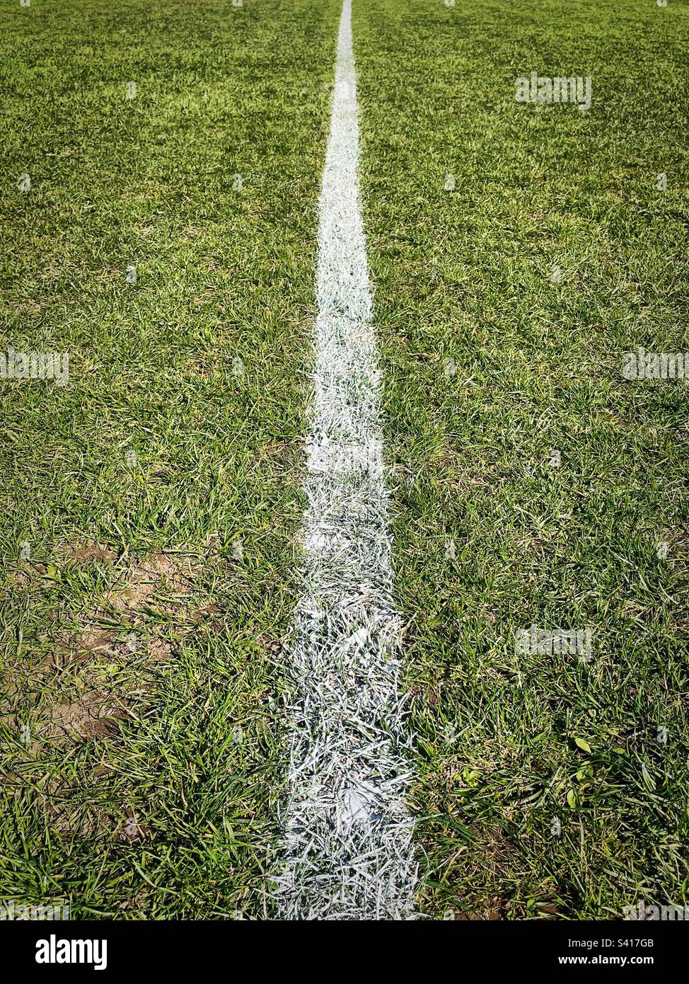 ‘Village’ a Volunteer Groundsman’s wonky white line signals the start ...