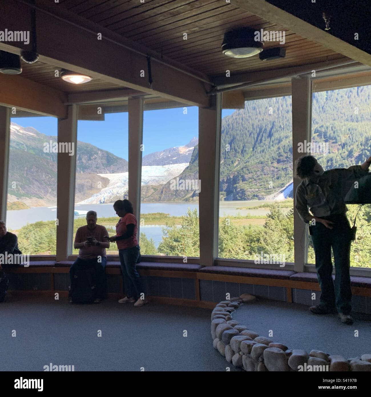 August, 2022, Mendenhall Glacier Visitor Center, Mendenhall Glacier ...