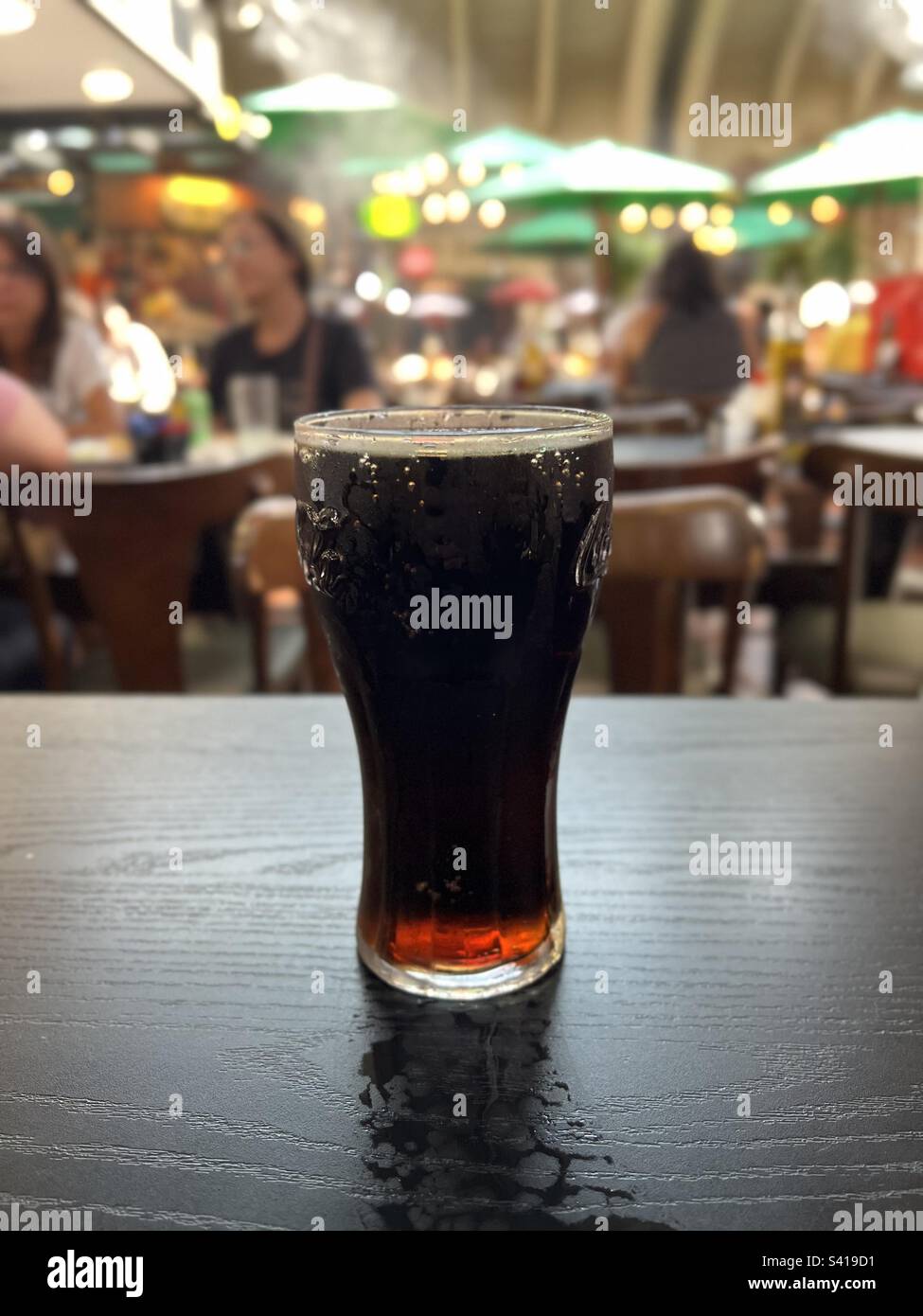 Soda glass table hi-res stock photography and images - Alamy