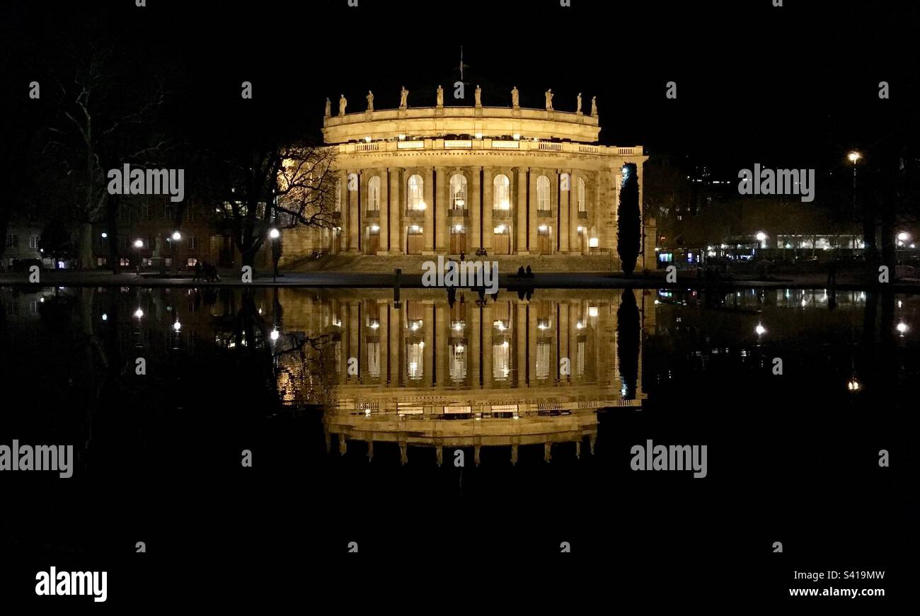 Stuttgart by night hi-res stock photography and images - Alamy