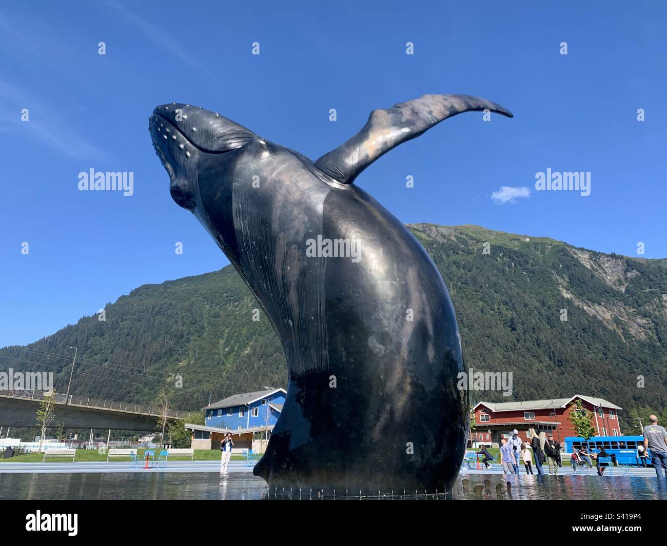 Tahku The Whale Sculpture By Rt Wallen Juneau Alaska United States