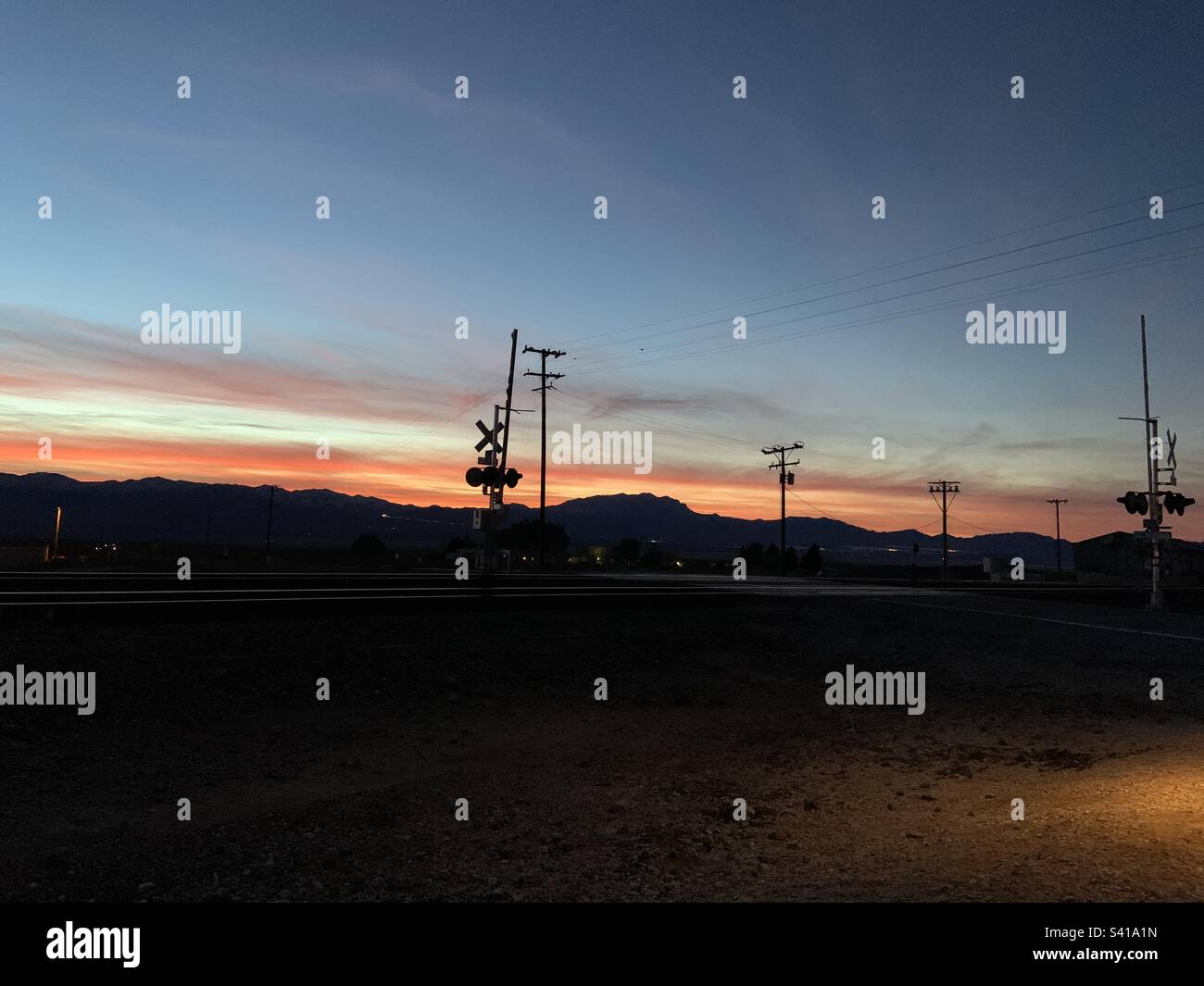 Railroad twilight hi-res stock photography and images - Alamy