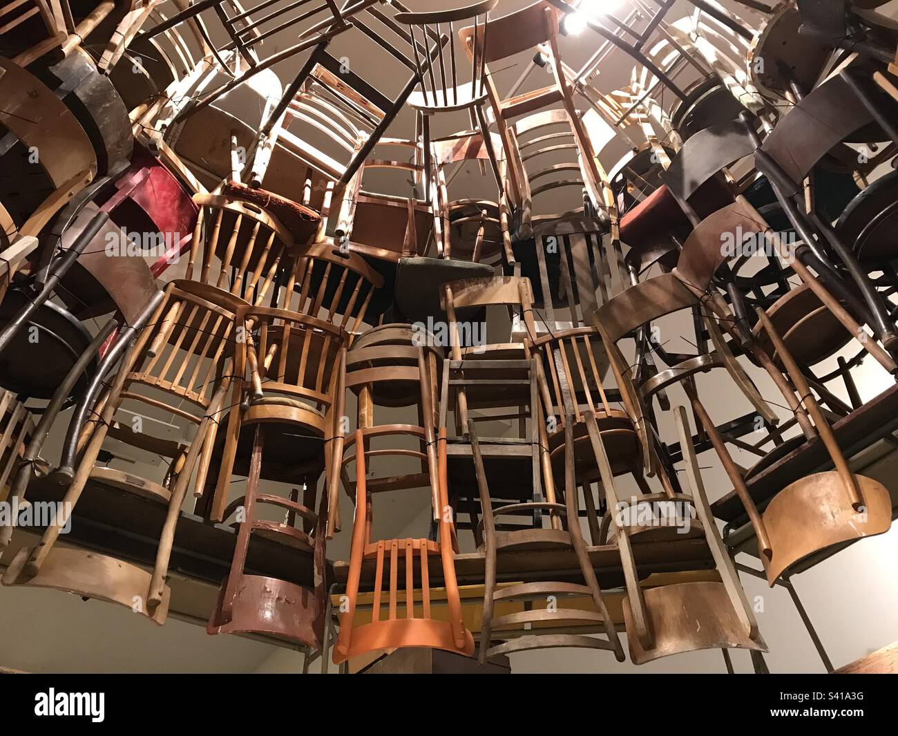 Old chairs pile hi-res stock photography and images - Alamy