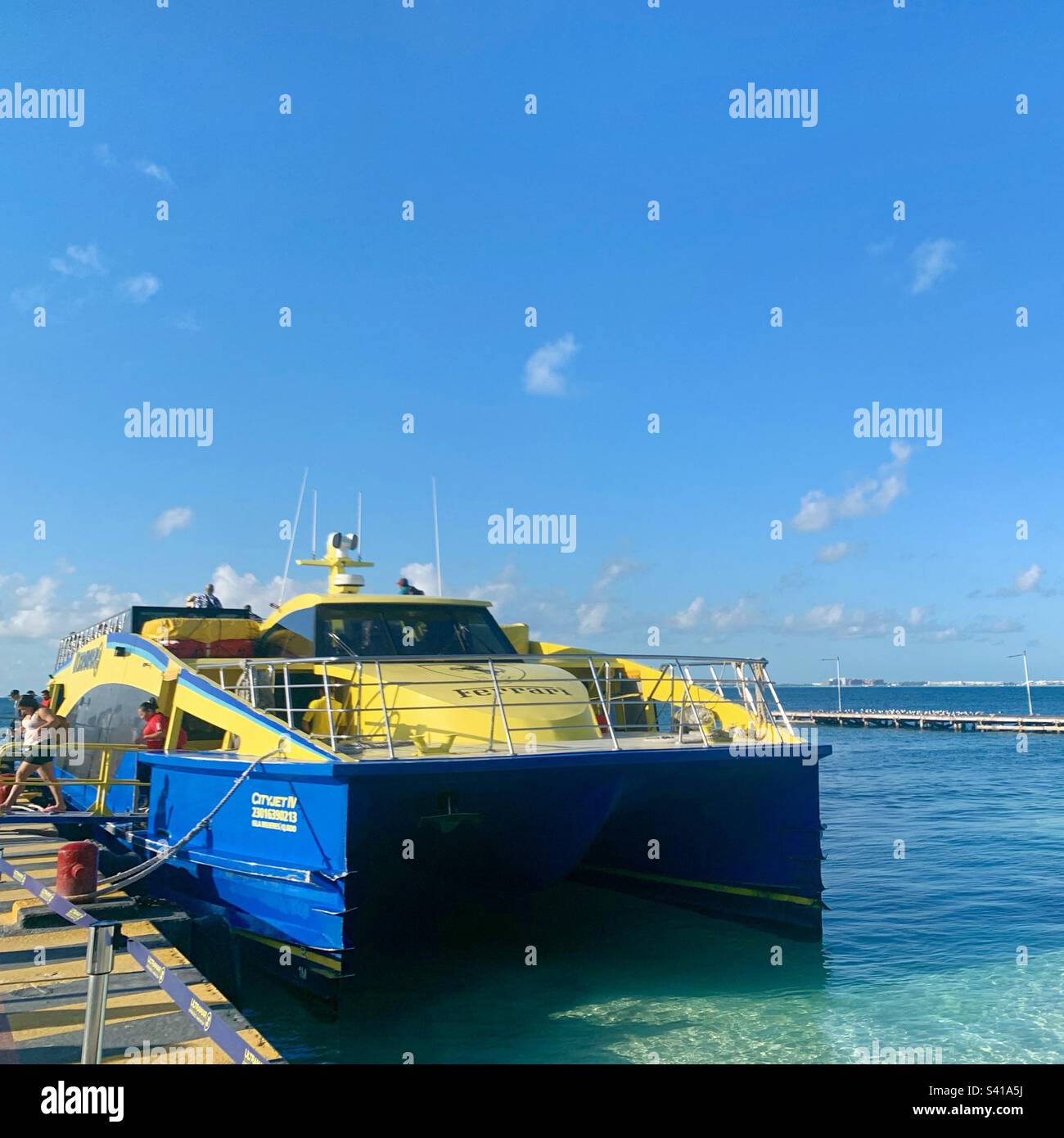 November, 2022, Ultramar ferry , Isla Mujeres, Quintana Roo, Yucatan ...