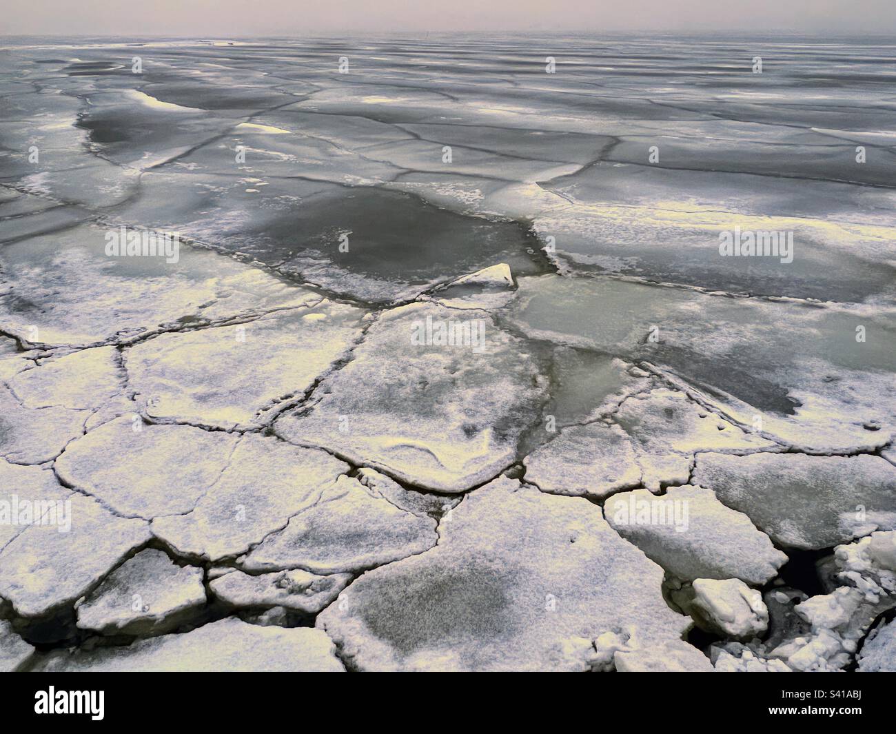 Endless field of icefloes on the surface of Baltic Sea Stock Photo - Alamy