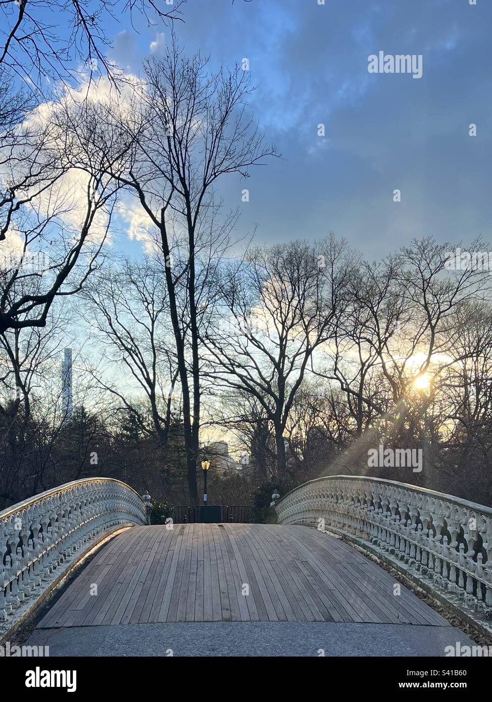 Pine bank bridge central park hi-res stock photography and images - Alamy