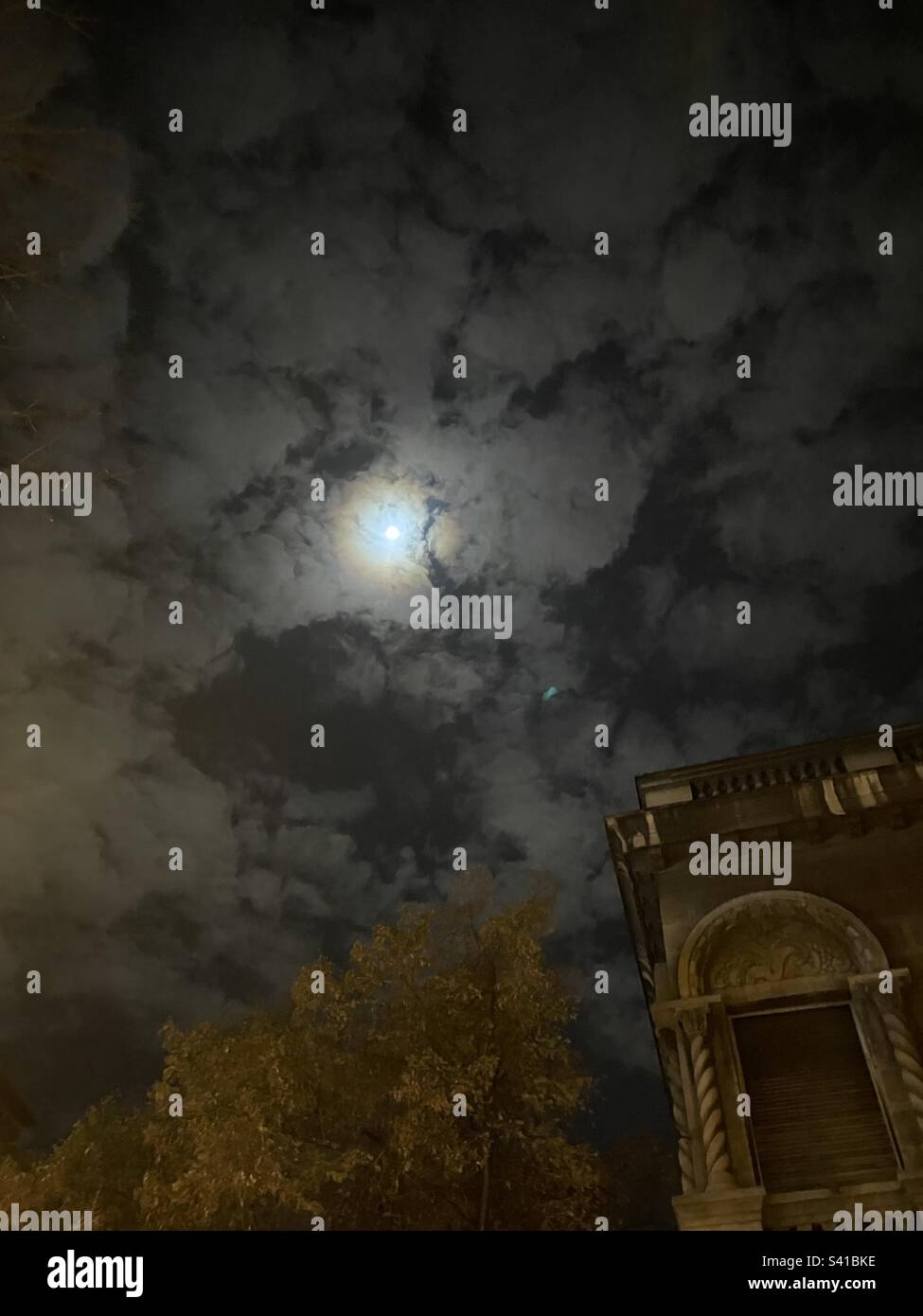 Moon over Belgrade Stock Photo - Alamy
