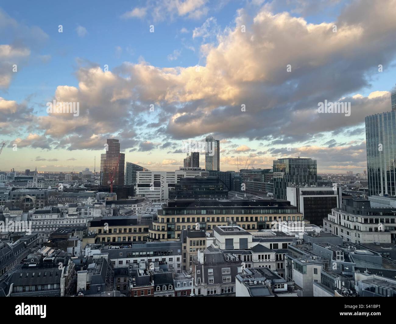 Cloudy London skyline Stock Photo - Alamy