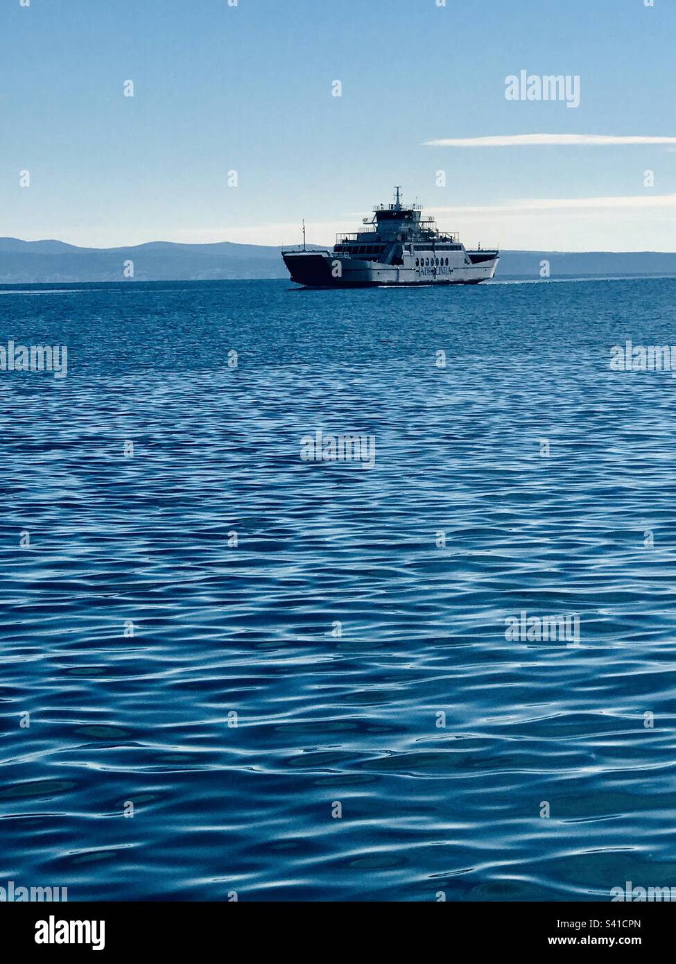 A ferry entering the Adriatic port of Split, Croatia Stock Photo - Alamy