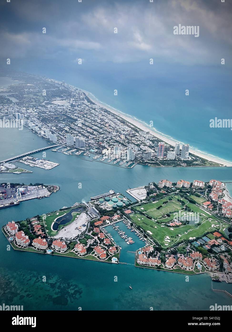 Miami from above Stock Photo - Alamy