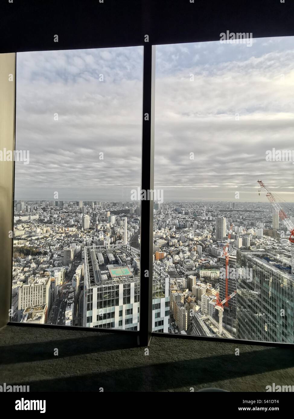 View of Tokyo from the Shibuya Sky on top of the Shibuya Scramble ...