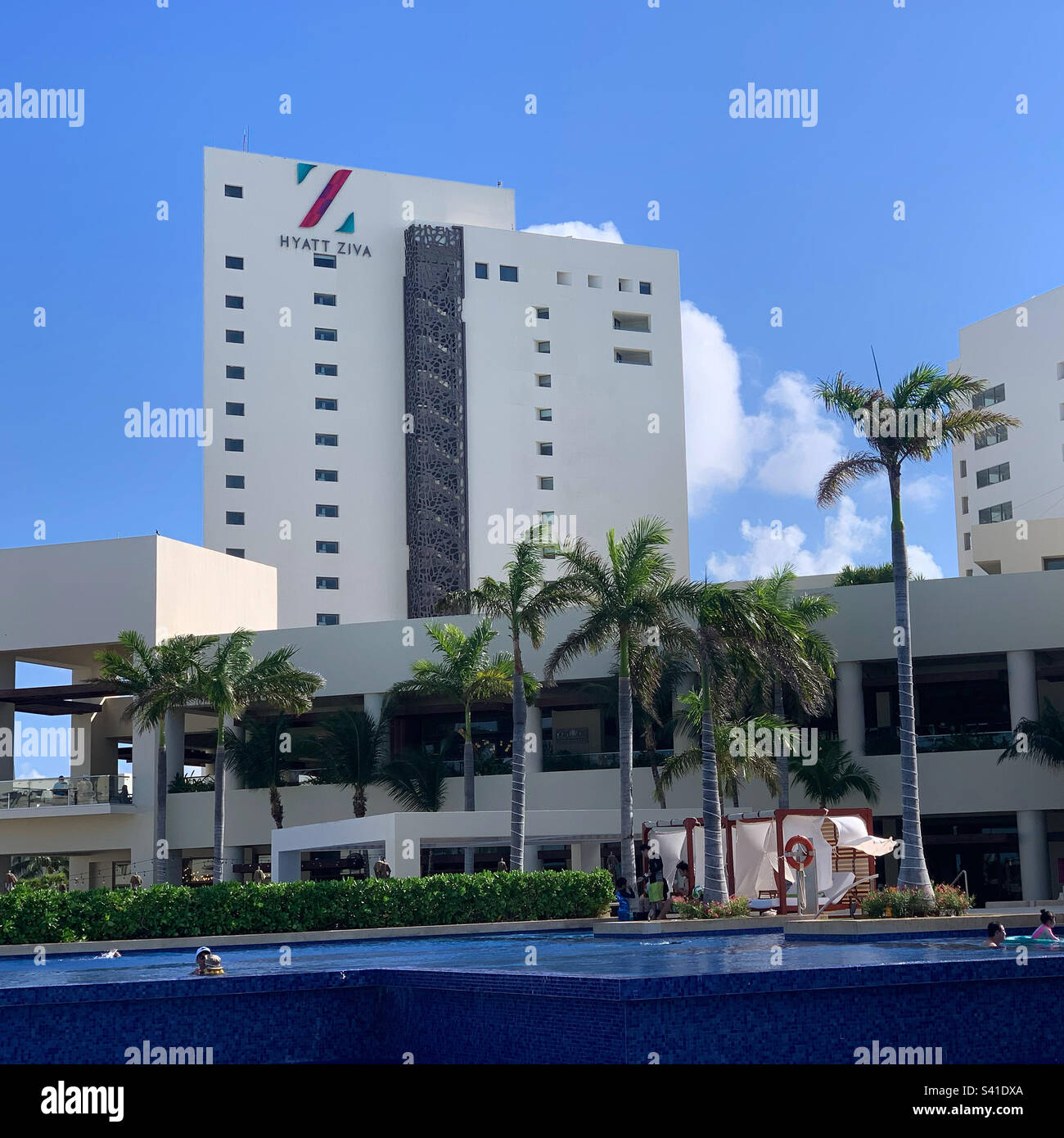 Hyatt Ziva Cancun, Cancun, Quintana Roo, Mexico Stock Photo - Alamy