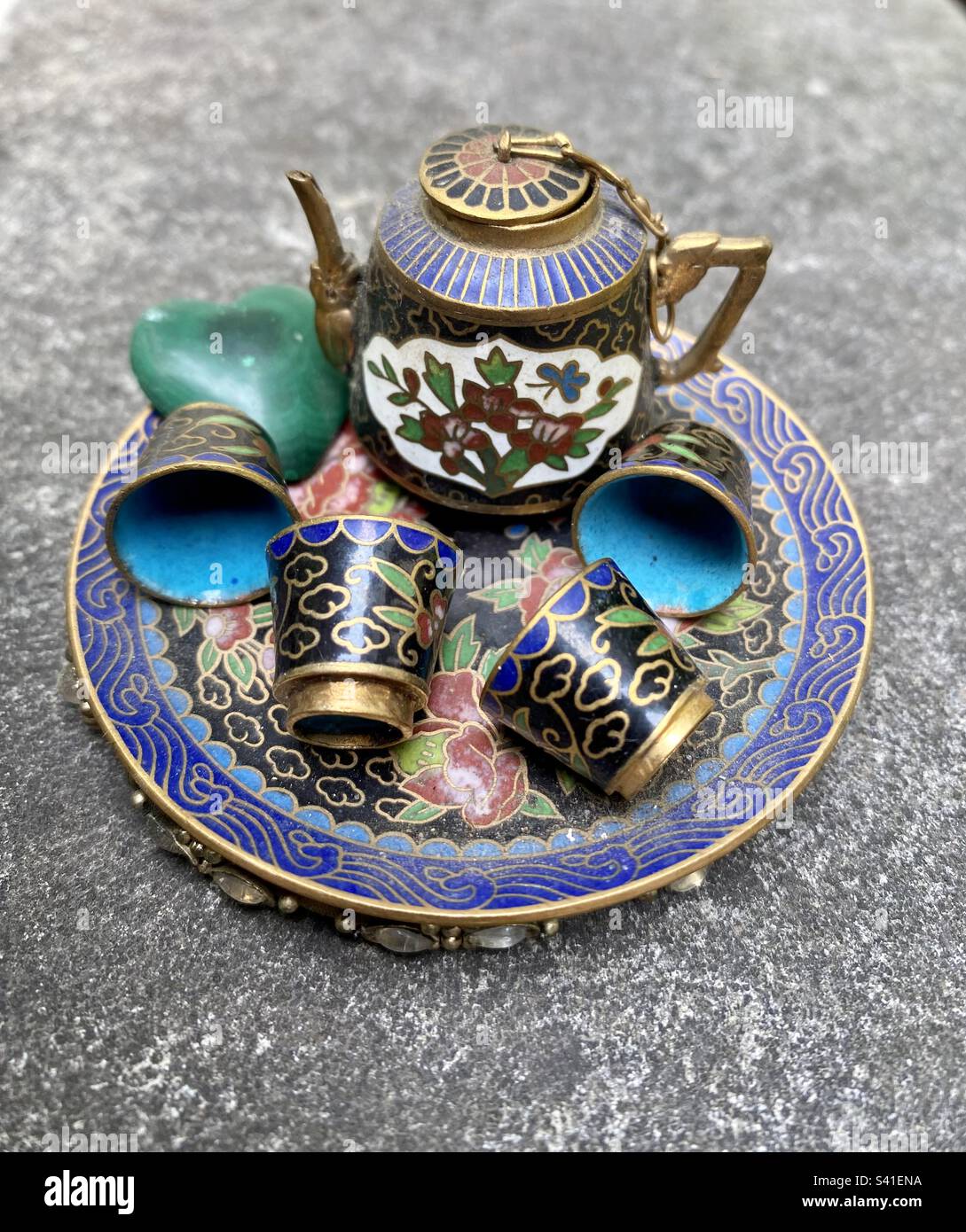 Micro tea cup set Stock Photo - Alamy