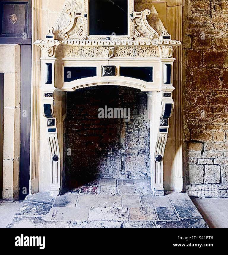 Old fire place Stock Photo - Alamy