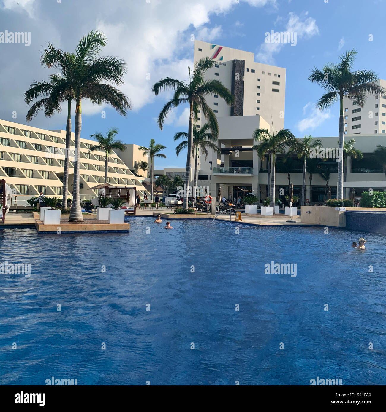 Swimming pool, Hyatt Ziva Cancun, Punta Cancun, Hotel Zone, Cancun ...