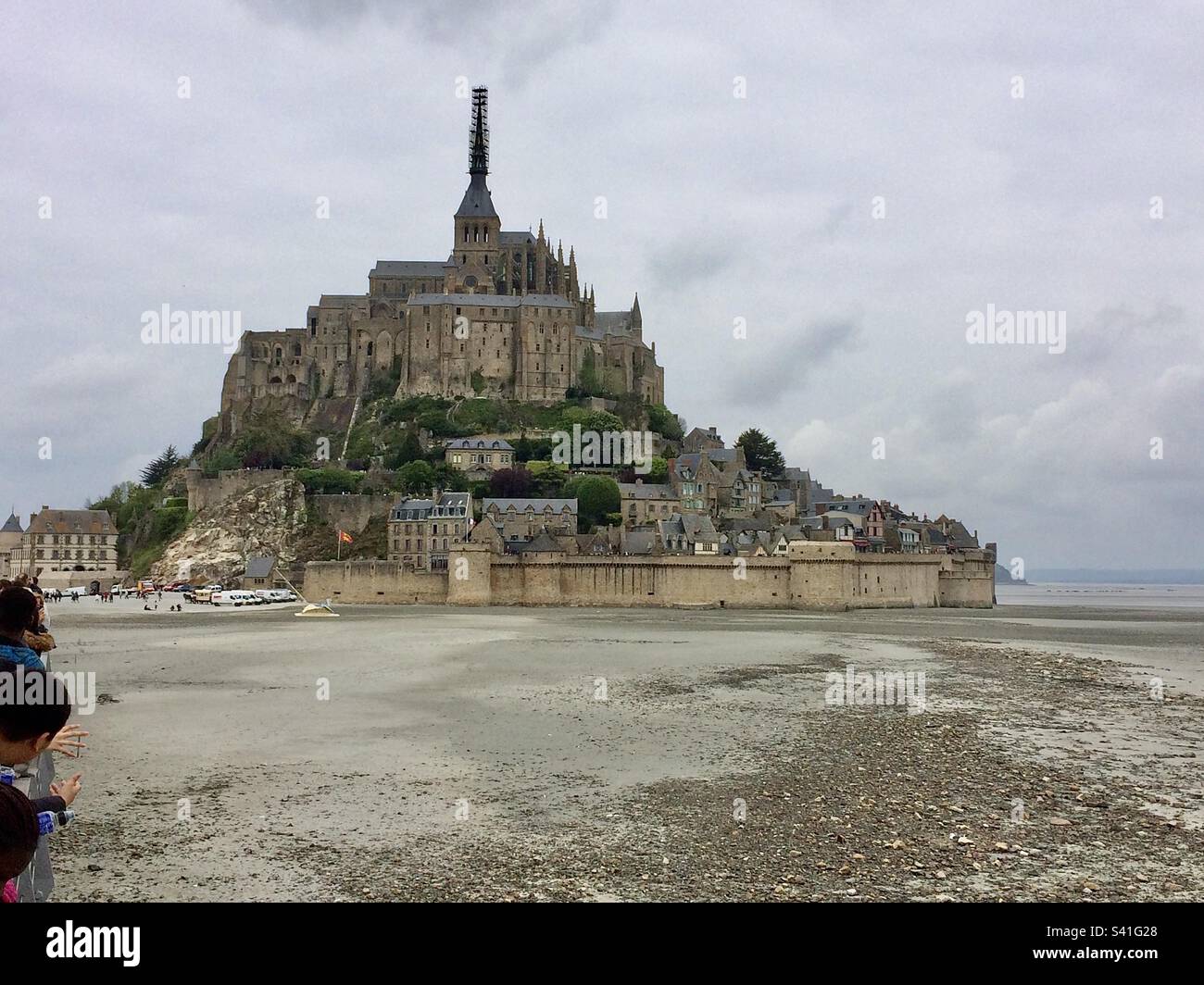 Mount St Michel, France as seen at low tide Stock Photo - Alamy