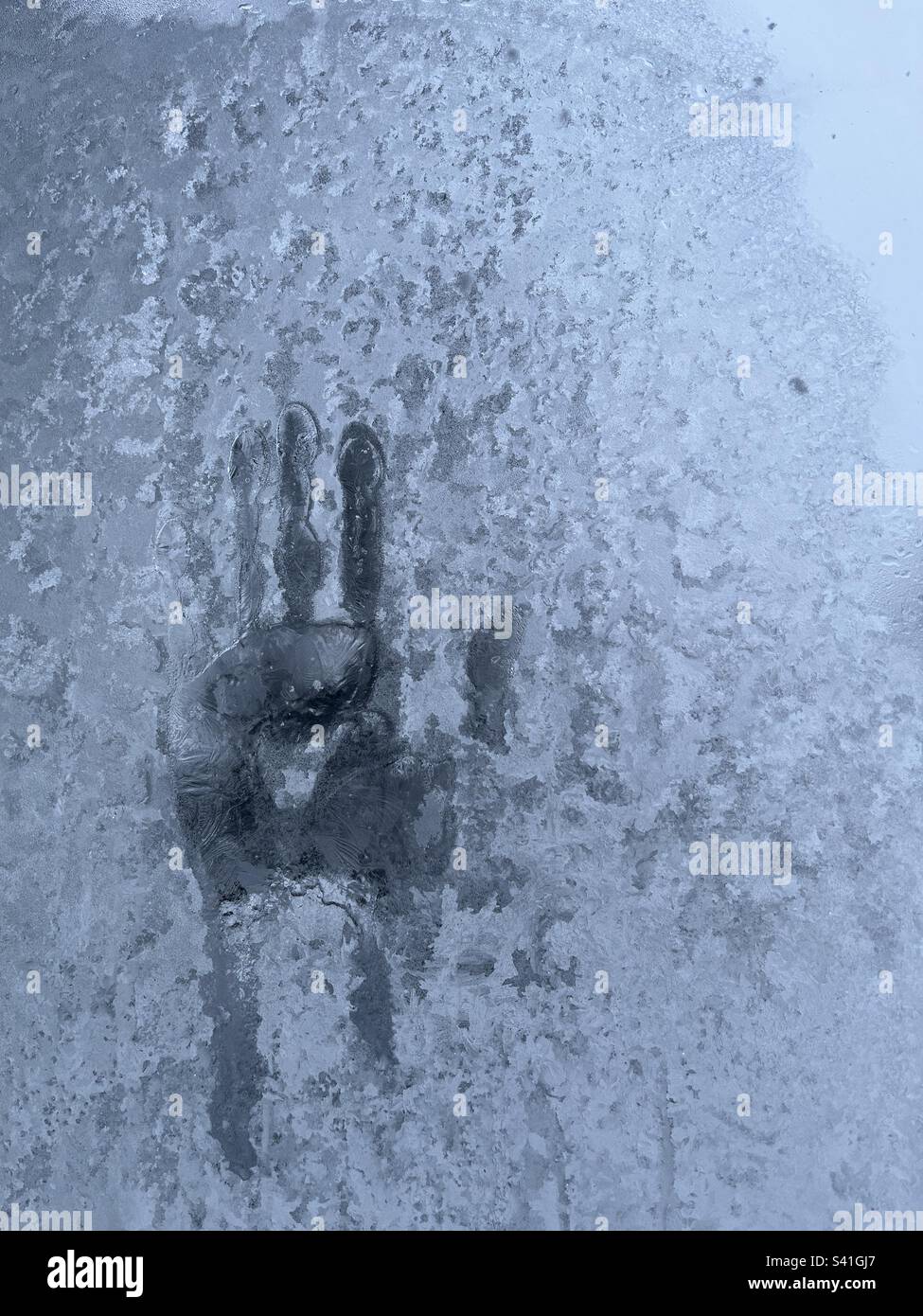 Hand palm window hi-res stock photography and images - Alamy