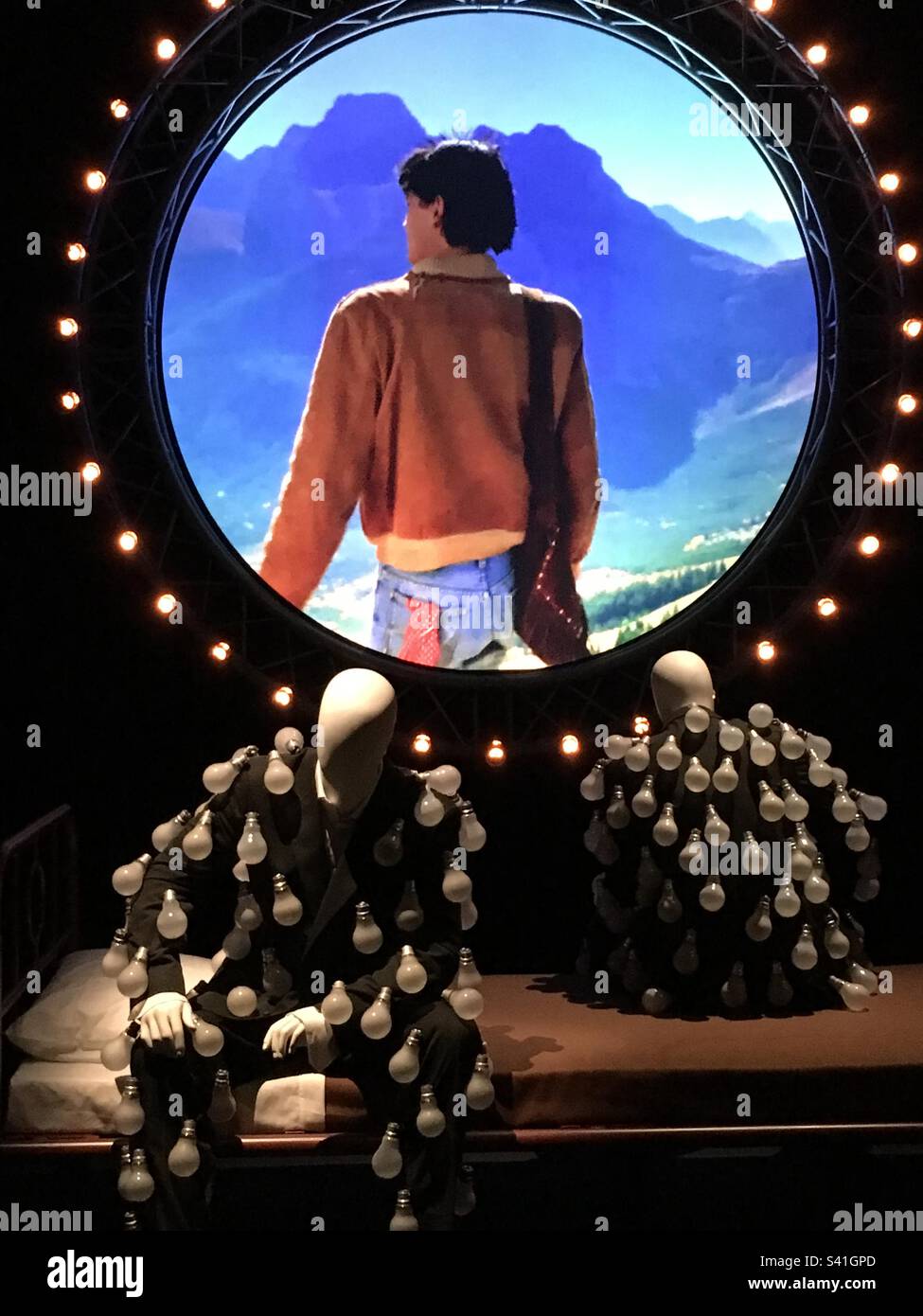 Bulb mannequins at Inside the Pink Floyd: Their Mortal Remains exhibition celebrating 50 years ...