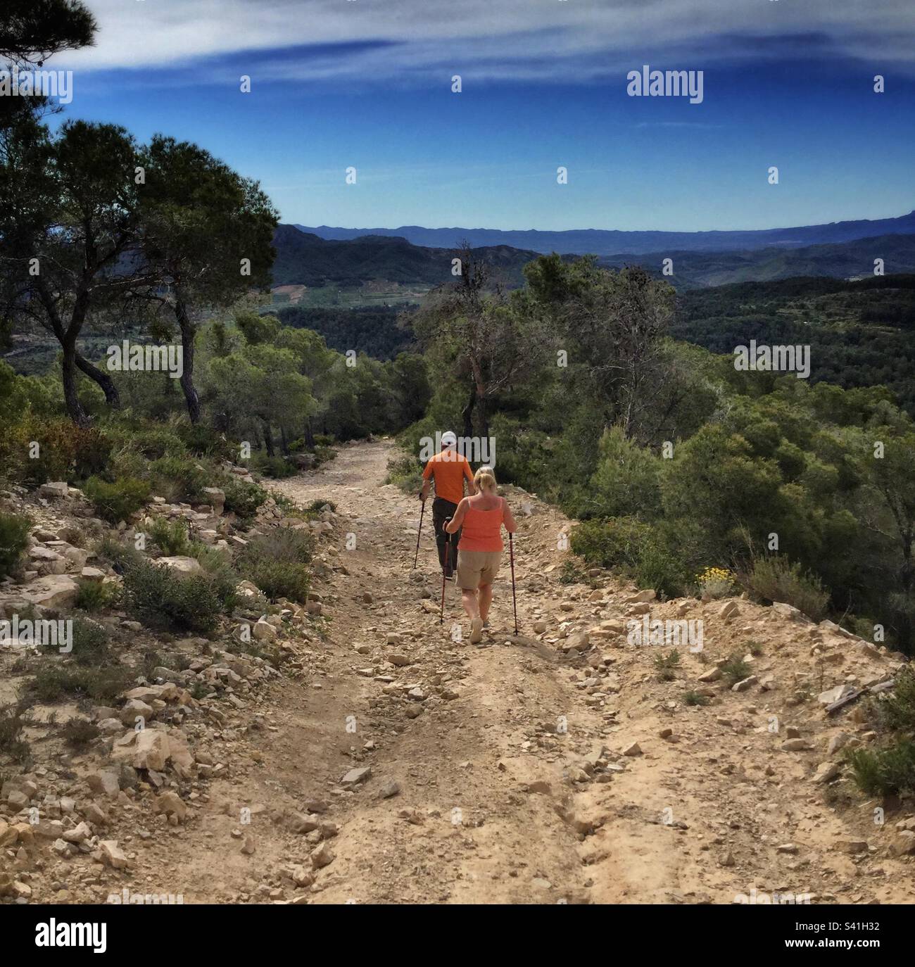 Mountain hike, Catalunya, Spain Stock Photo - Alamy
