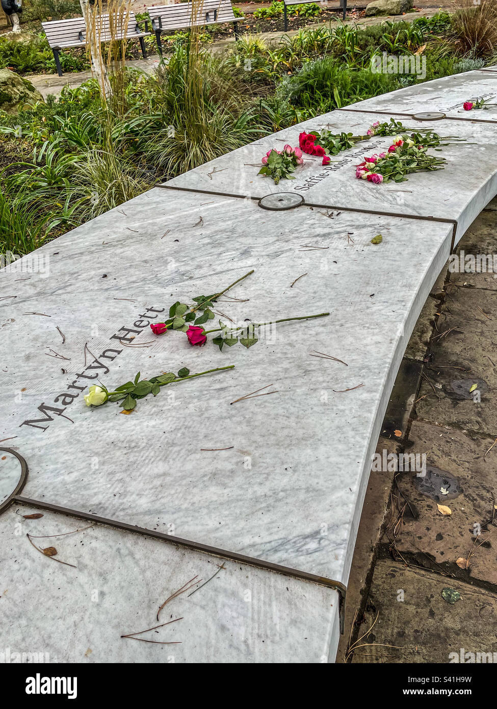 Manchester arena bombing memorial Stock Photo - Alamy