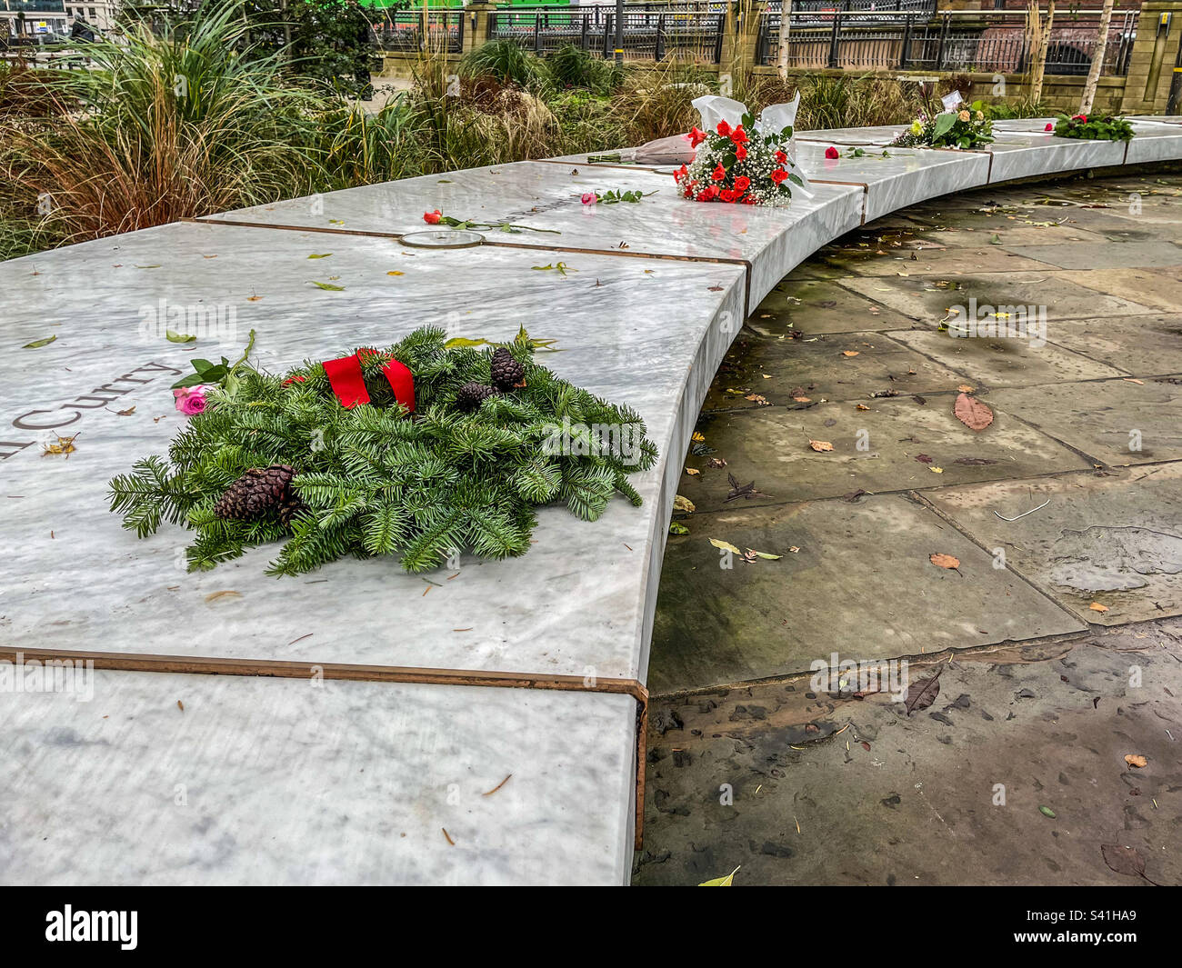 Manchester arena bombing memorial Stock Photo - Alamy