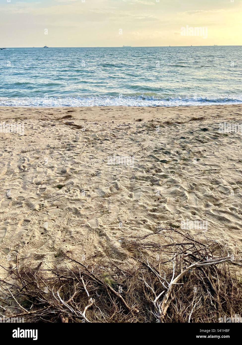 Different shades of nature near sunset time at Pantai Puteri Melaka ...