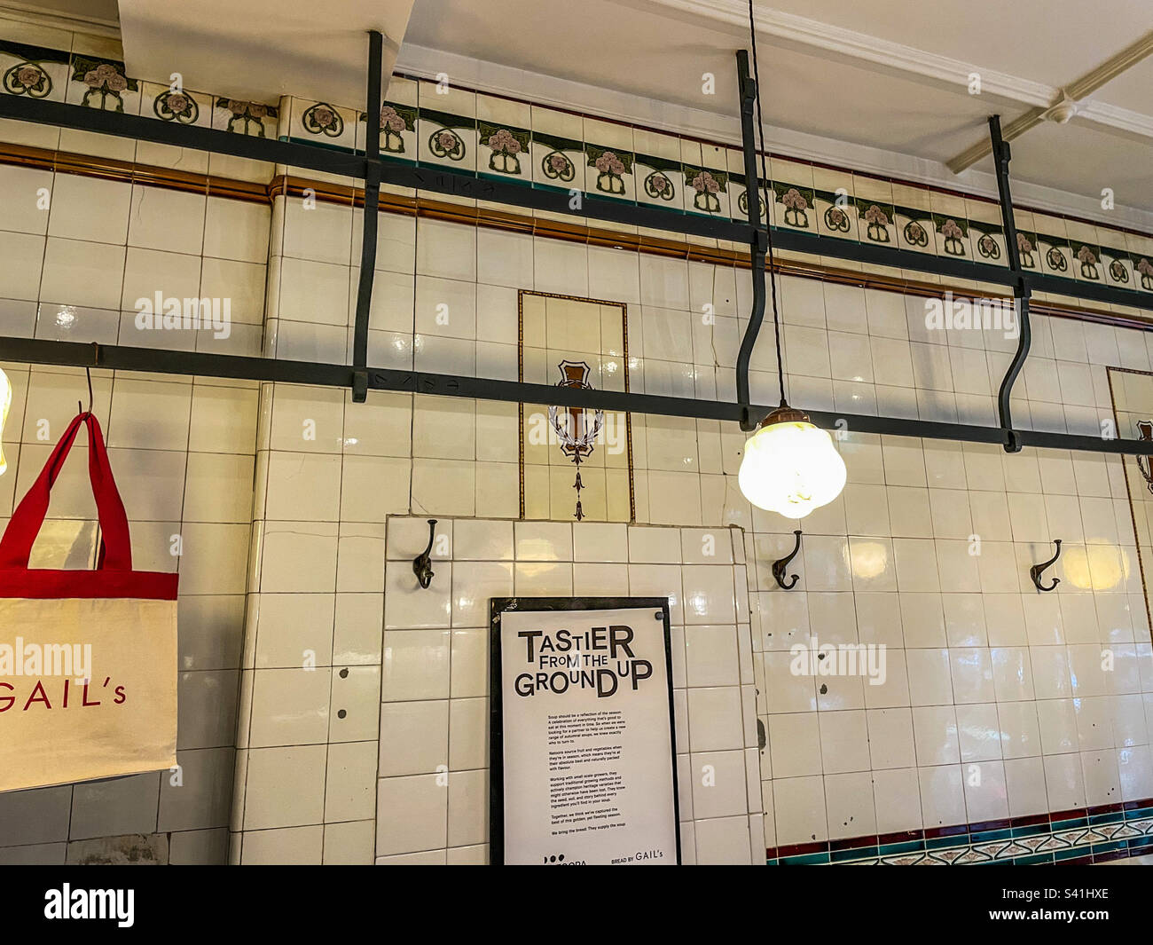 Butchers now cafe, Highgate Stock Photo - Alamy