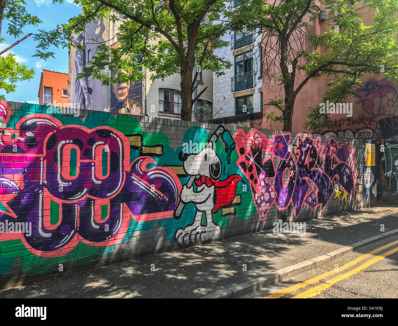 Northern quarter street art, Manchester Stock Photo - Alamy