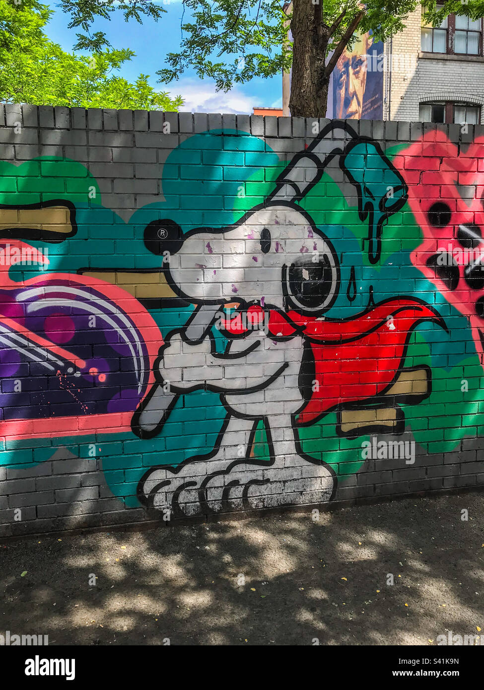 Northern quarter street art, Manchester Stock Photo - Alamy