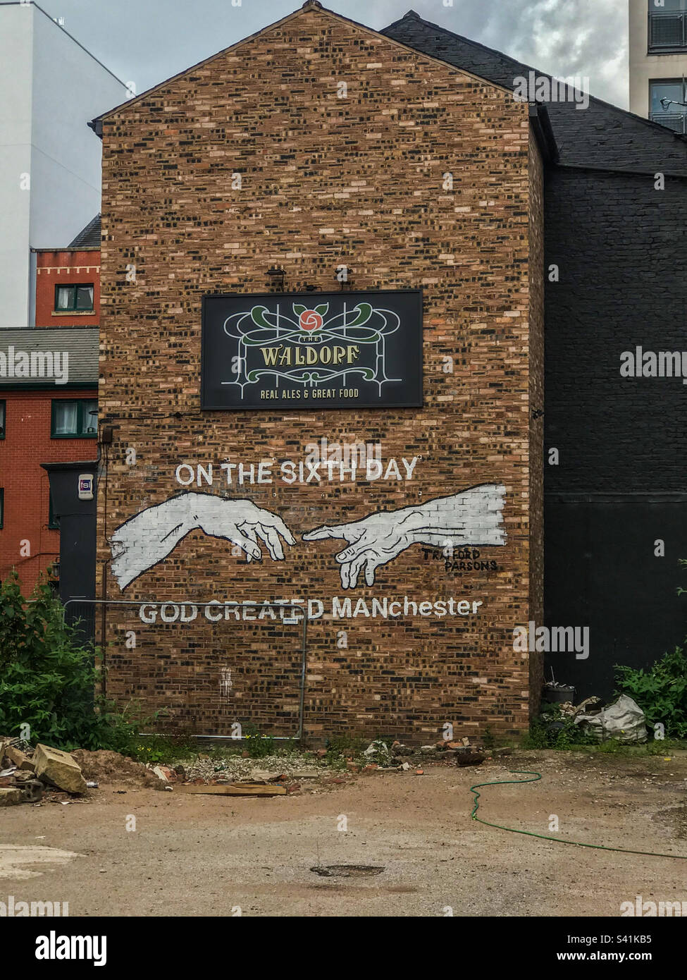 Northern quarter mural, Manchester Stock Photo - Alamy
