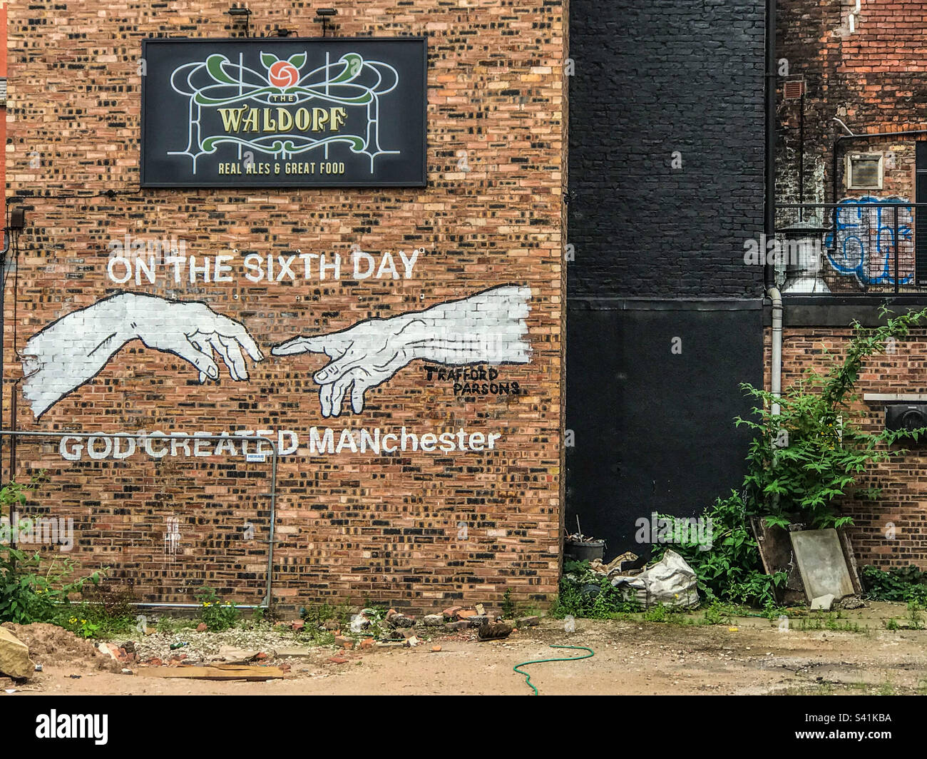 Northern quarter mural, Manchester Stock Photo - Alamy