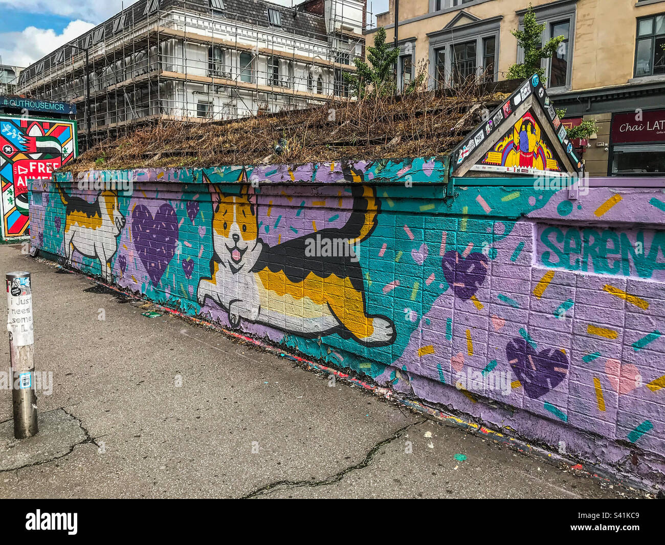 Northern quarter street art, Manchester Stock Photo - Alamy