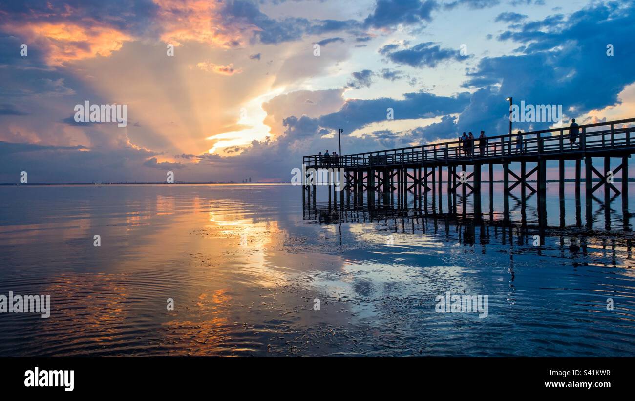 Beautiful sunset in Daphne, Alabama Stock Photo - Alamy