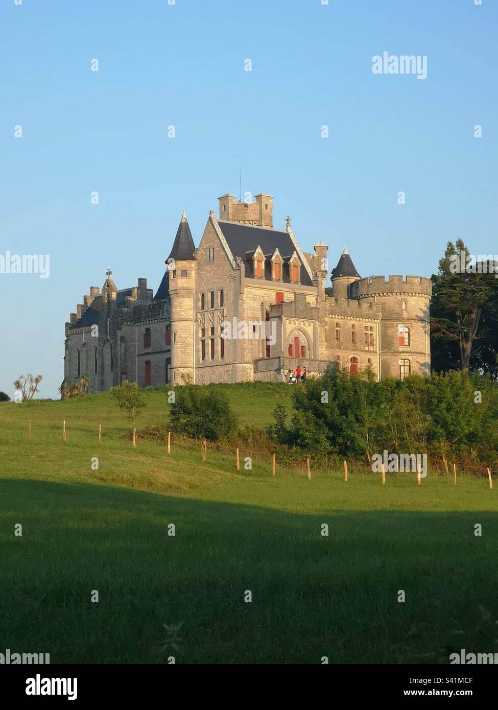 san Sebastian France - stunning chateaux against blue skies Stock Photo ...