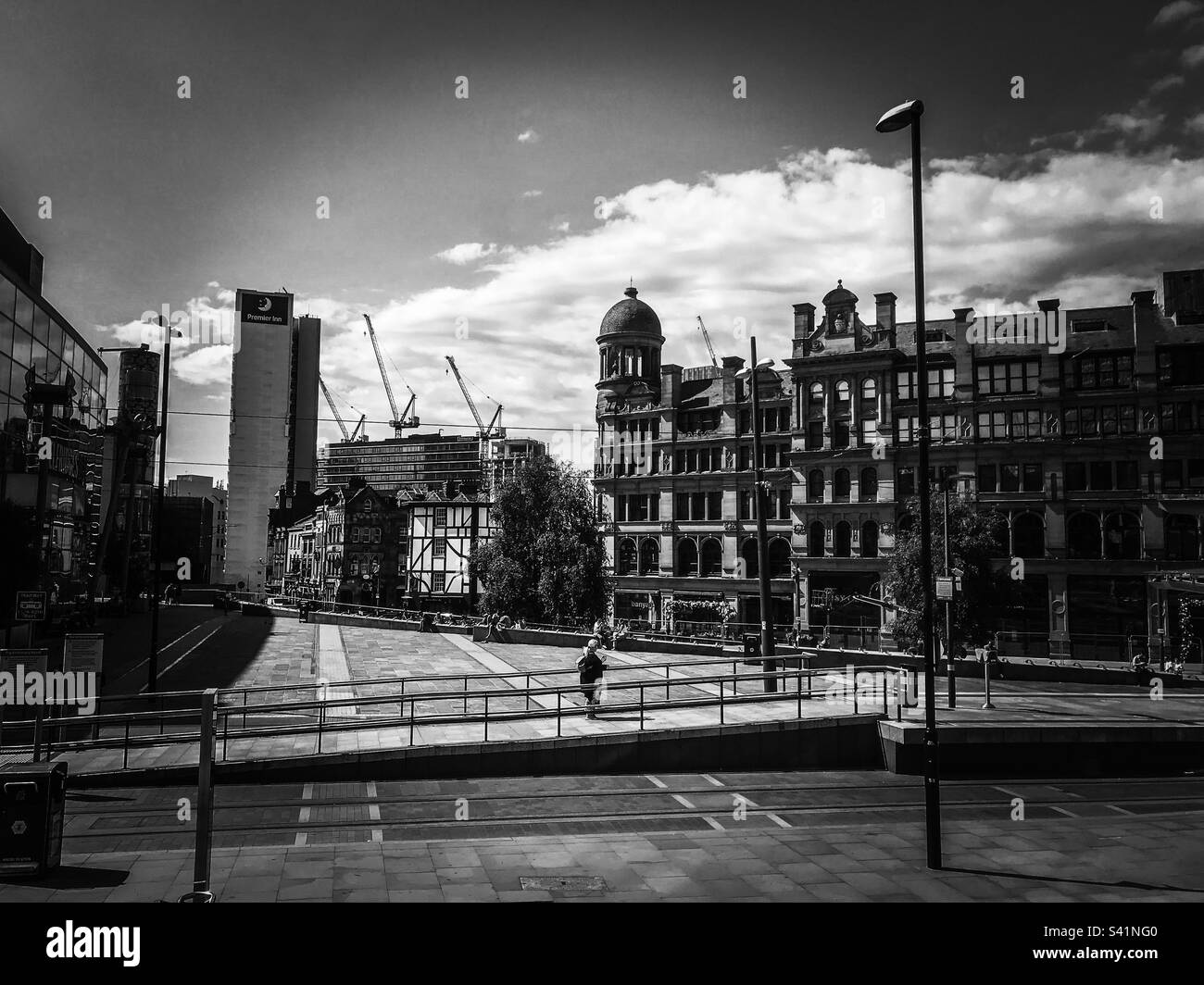 Exchange square, Manchester Stock Photo - Alamy