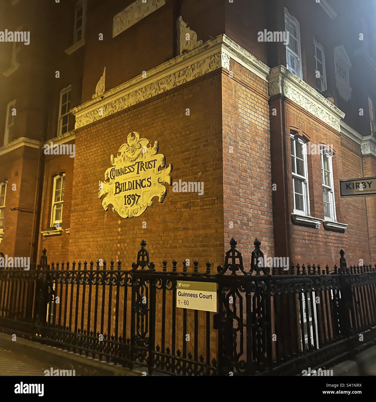 London Flats Guinness trust Housing Victorian building Stock Photo - Alamy