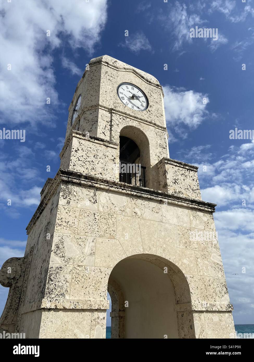 Clock Tower Worth Avenue Palm Beach Stock Photo - Alamy